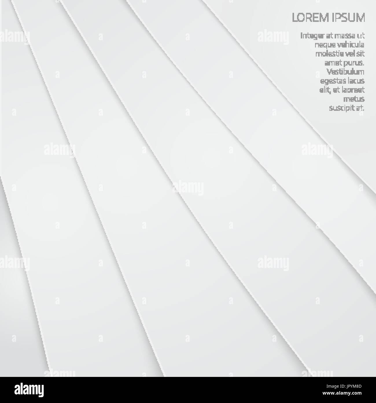 Abstract background with white paper layers. Material design style ...