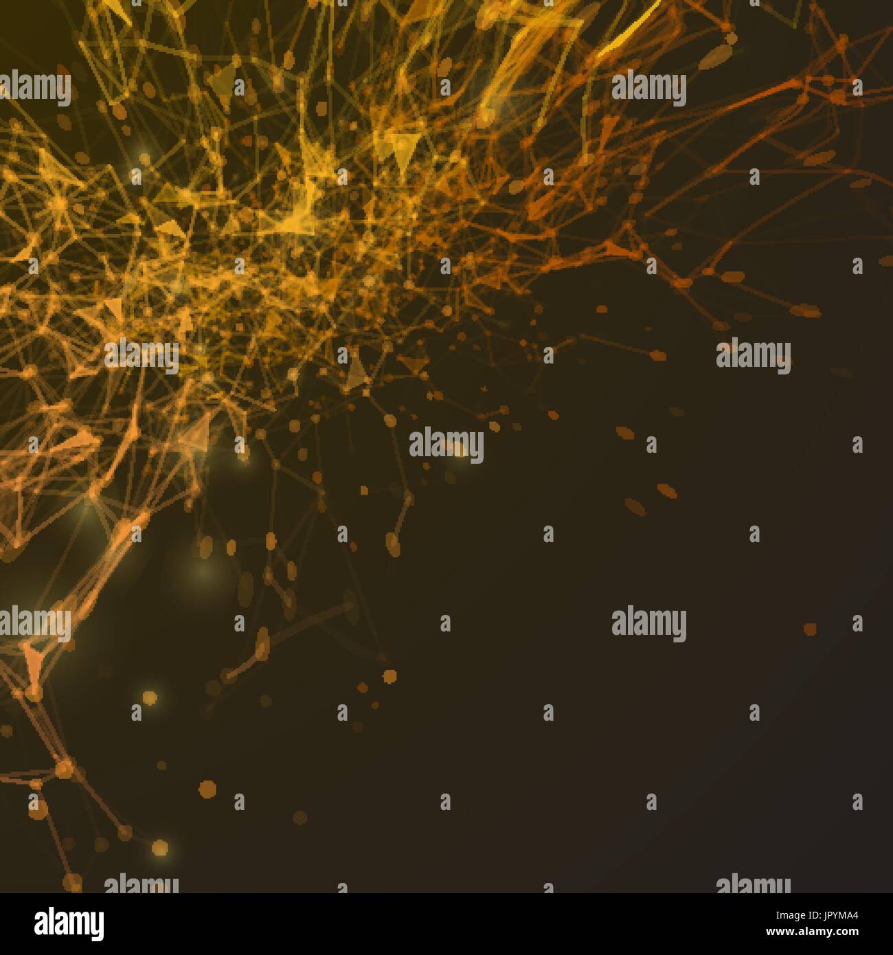 3D Abstract Mesh Background with Circles, Lines and Shapes. EPS10 ...