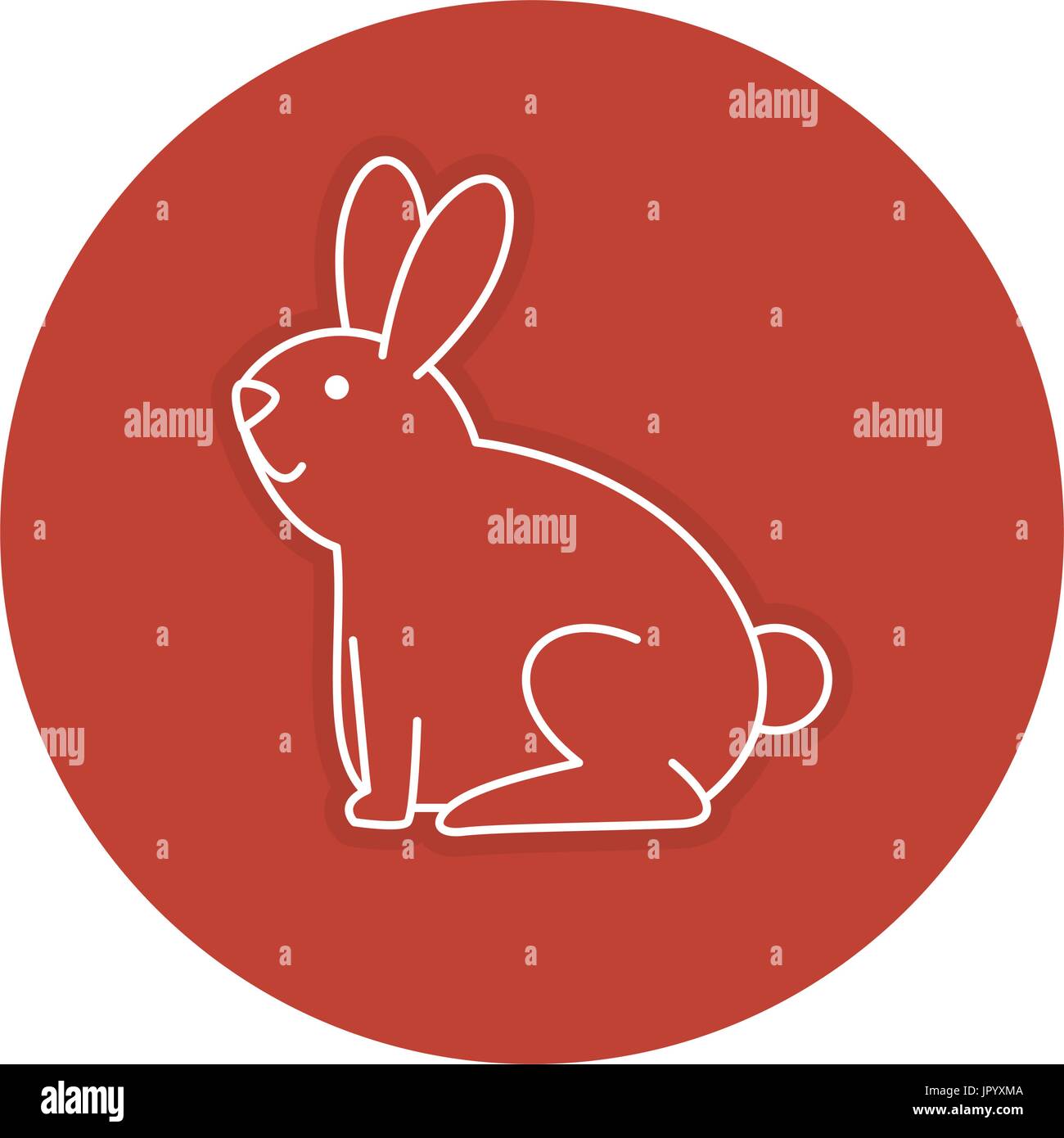 cute rabbit pet icon Stock Vector Image & Art - Alamy
