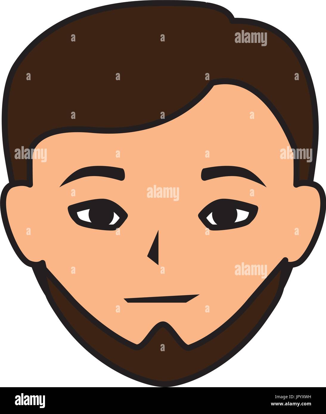 young man head avatar character Stock Vector Image & Art - Alamy