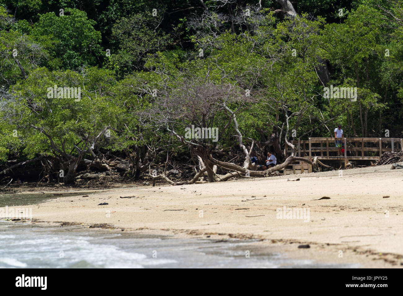 Guanacaste, Costa Rica- July 25: people enjoying a day at Nacascolo ...