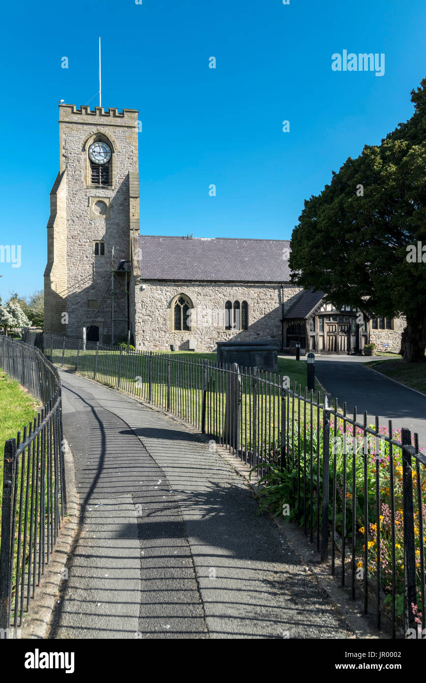 St Michael's Church in Abergele North Wales Stock Photo - Alamy