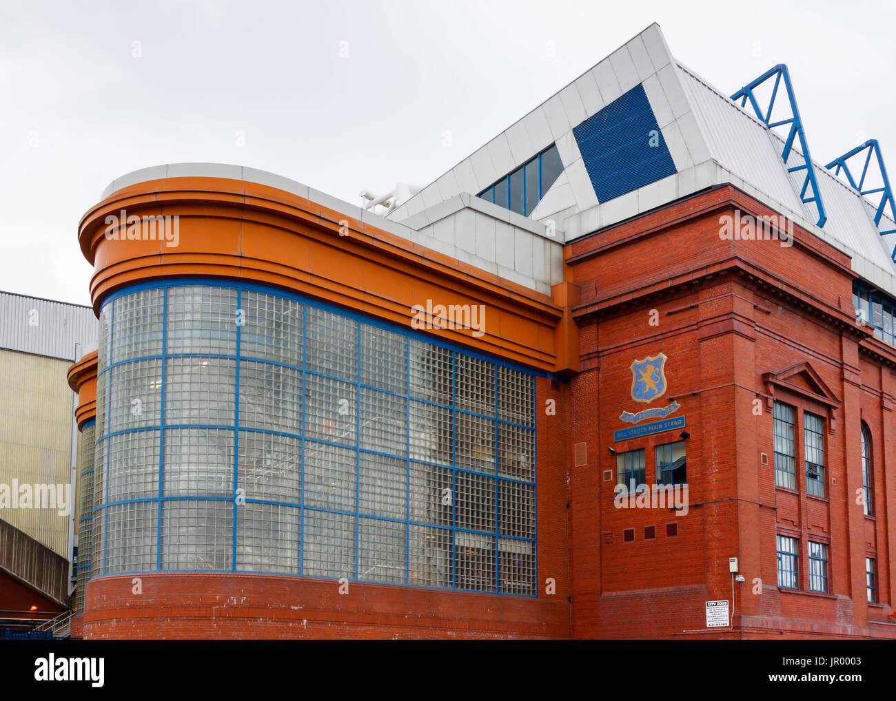 The Bill Struth Main Stand at Ibrox Stadium, home of Glasgow Rangers ...