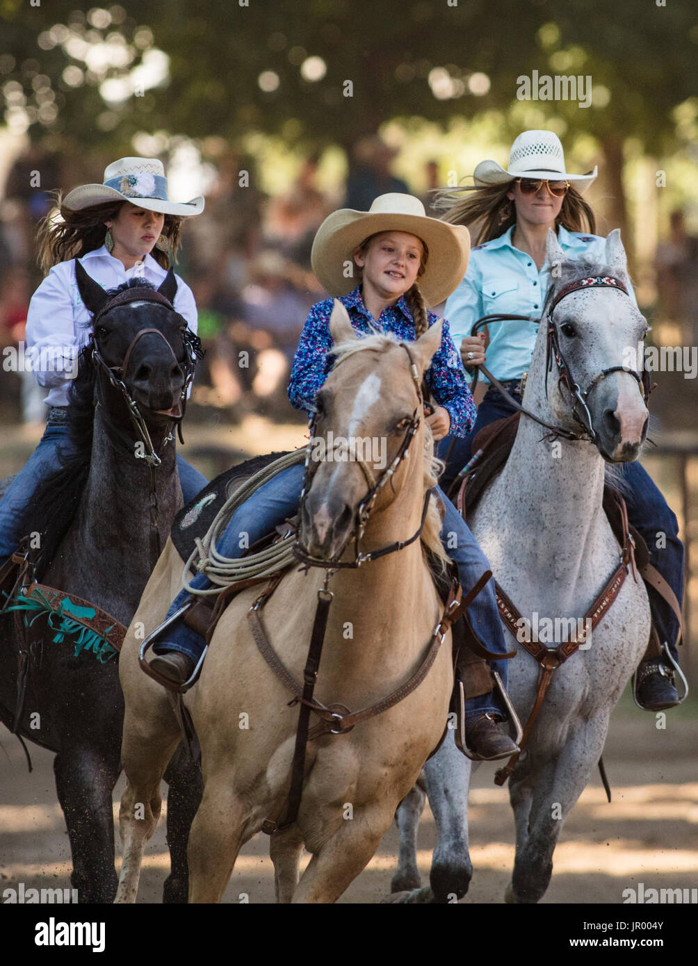 Rodeo action at the Scott Valley Pleasure Park Rodeo in Etna ...