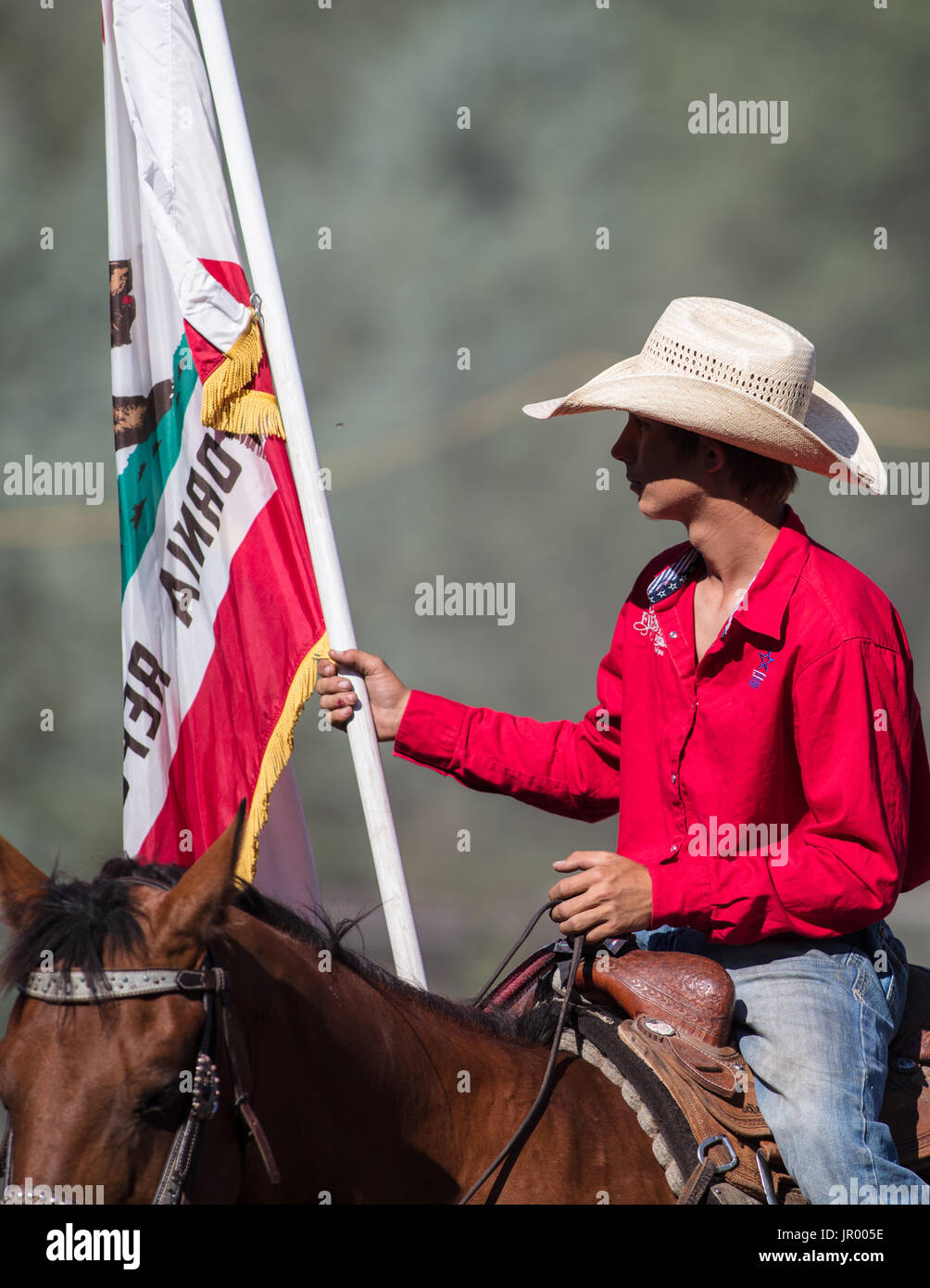 Rodeo action at the Scott Valley Pleasure Park Rodeo in Etna ...