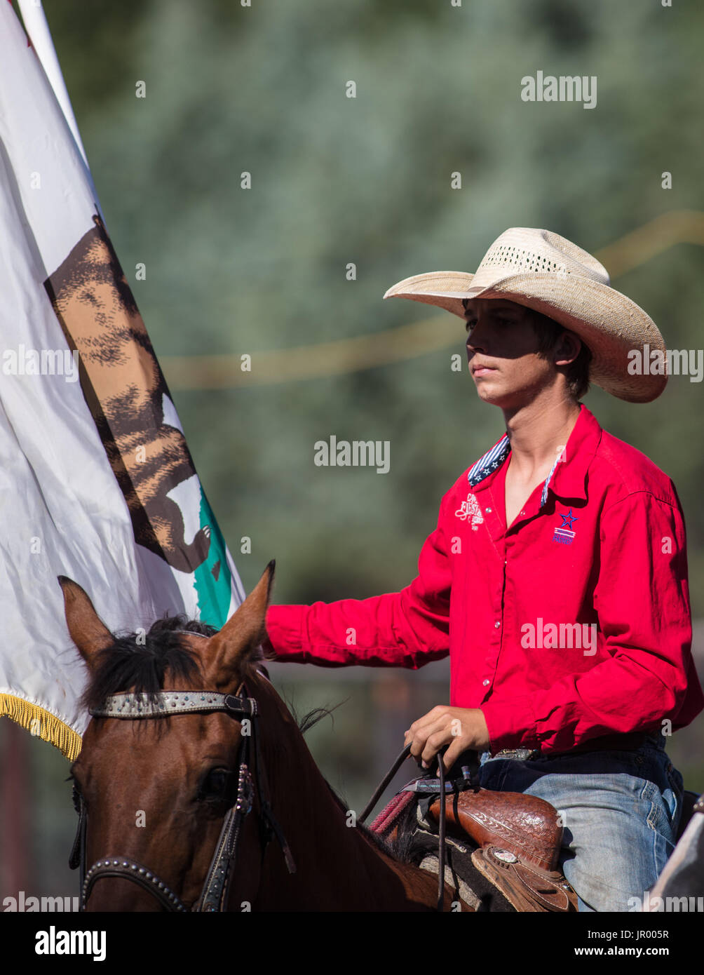 Rodeo action at the Scott Valley Pleasure Park Rodeo in Etna ...