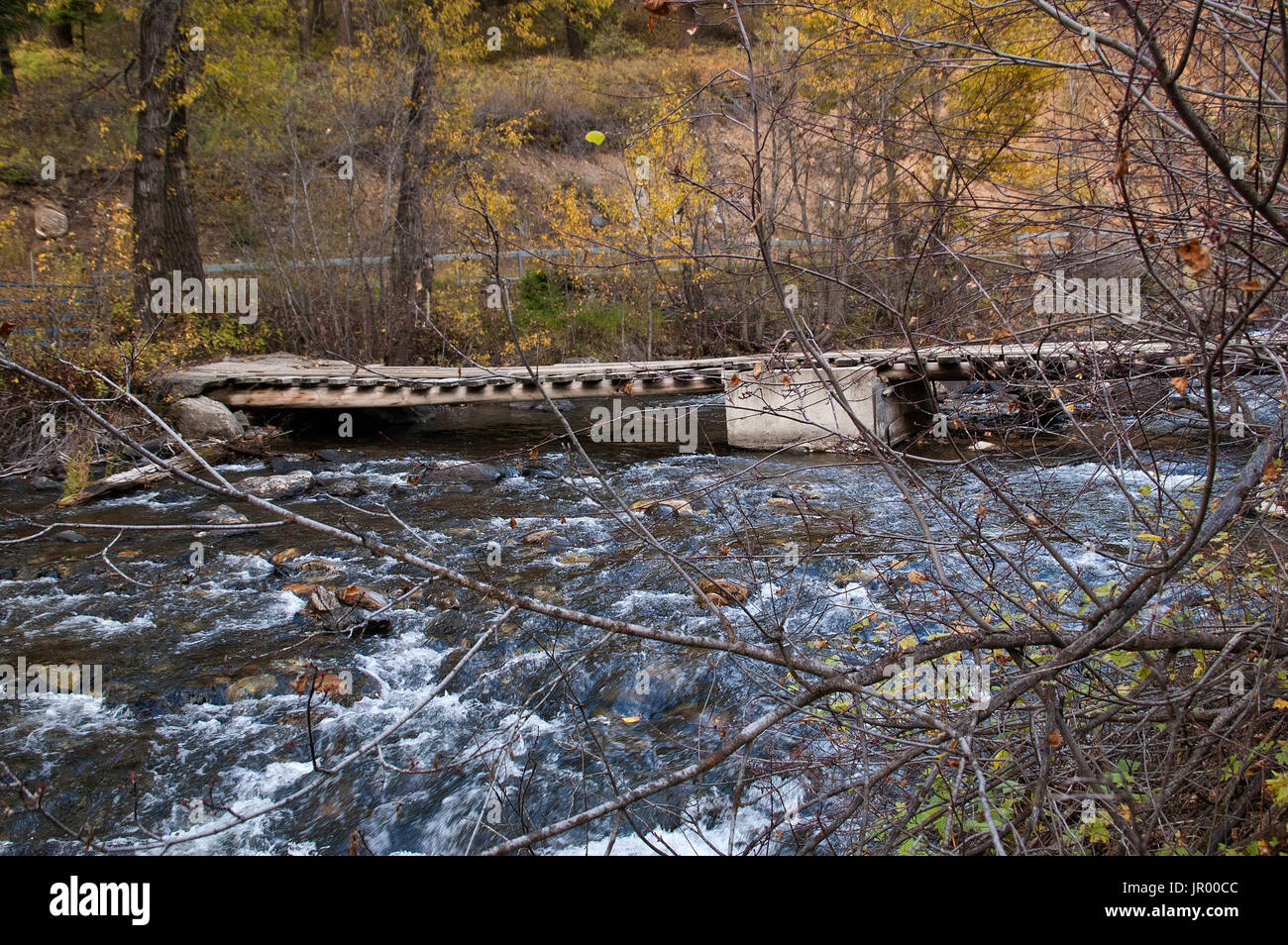 Bridge over mountain stream hi-res stock photography and images - Alamy