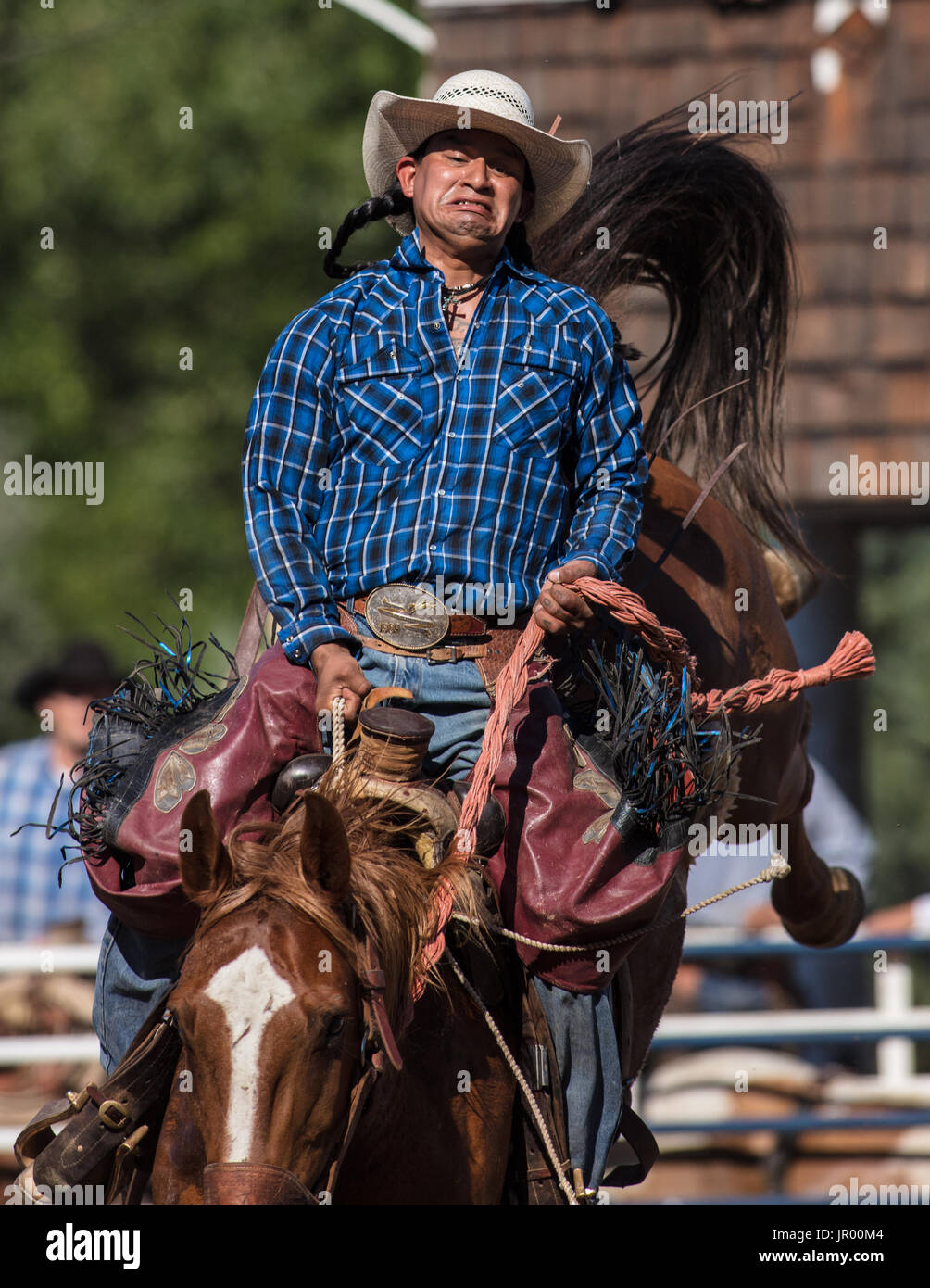 Rodeo action at the Scott Valley Pleasure Park Rodeo in Etna ...