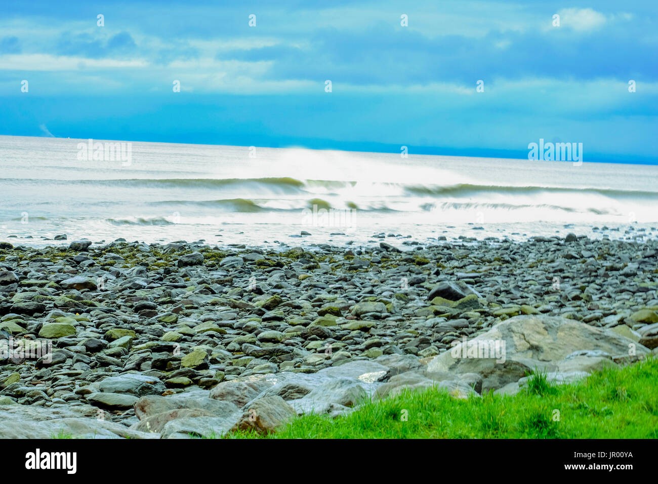 beach at lynmouth Stock Photo - Alamy
