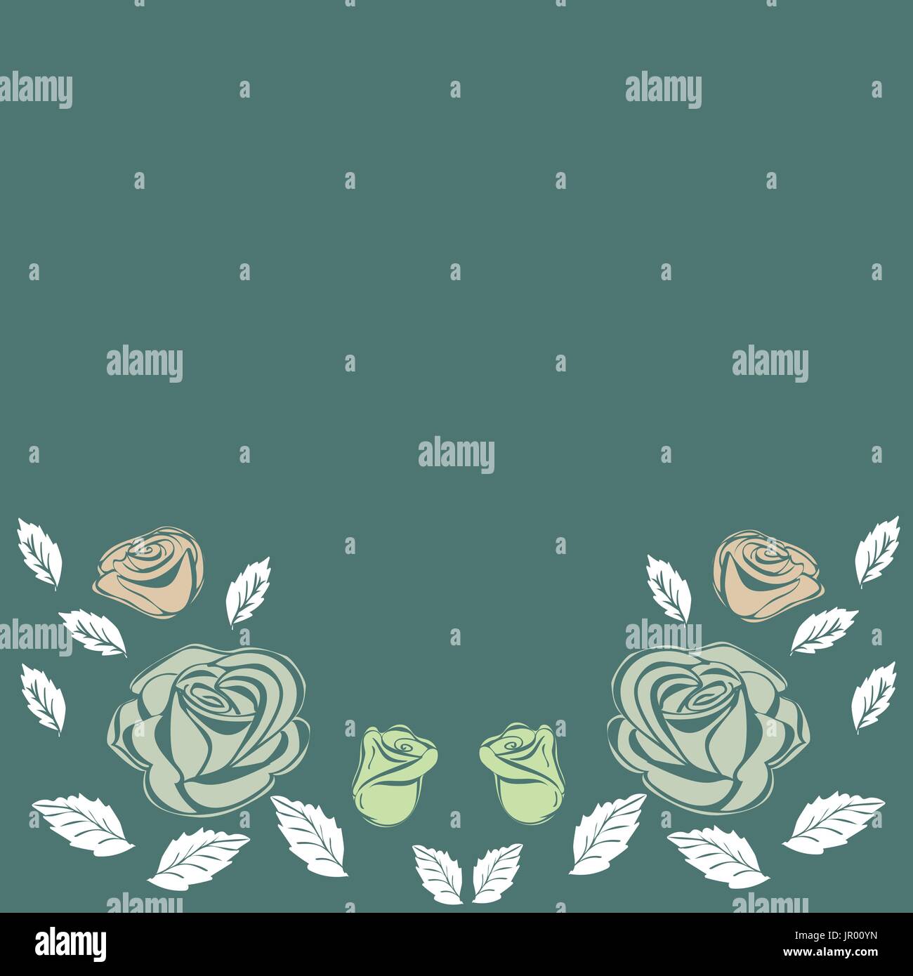 Greeting card roses wedding birthday holiday background Stock Vector Image & Art - Alamy