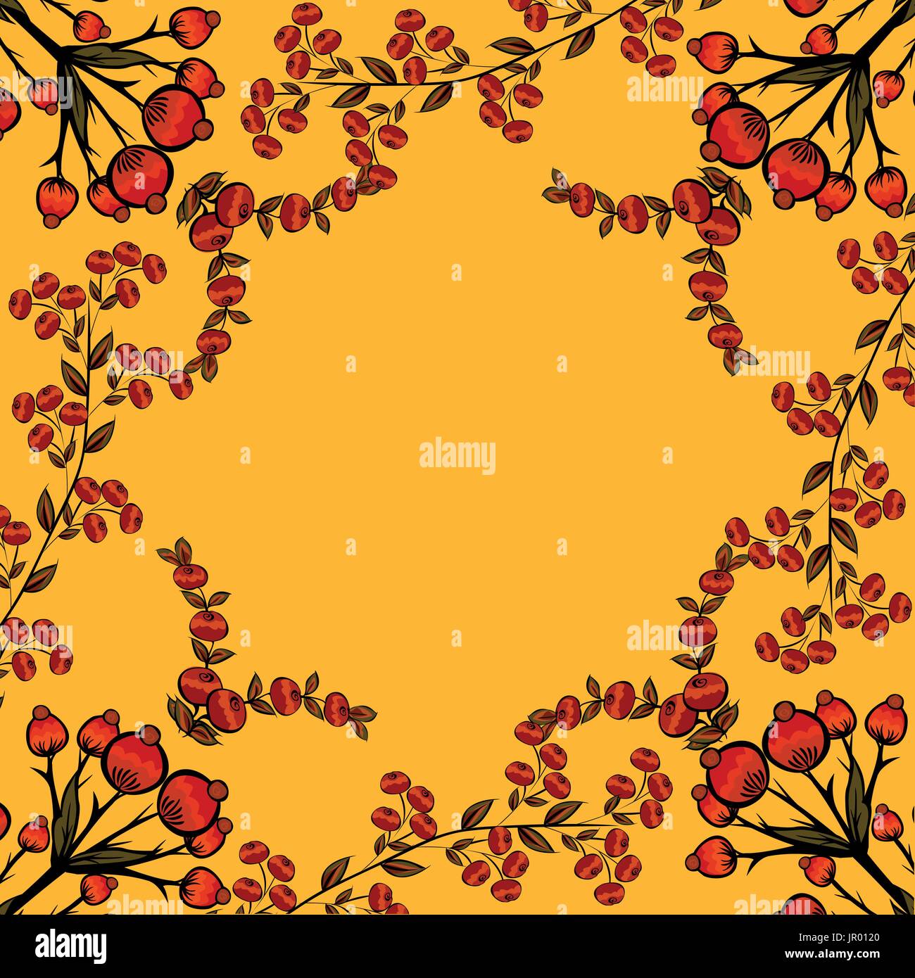 Berries natural vector background Stock Vector Image & Art - Alamy