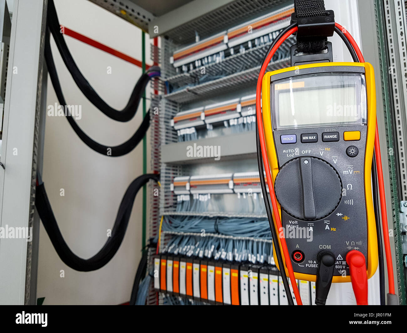 Electronic multimeter ready for measurements Stock Photo - Alamy