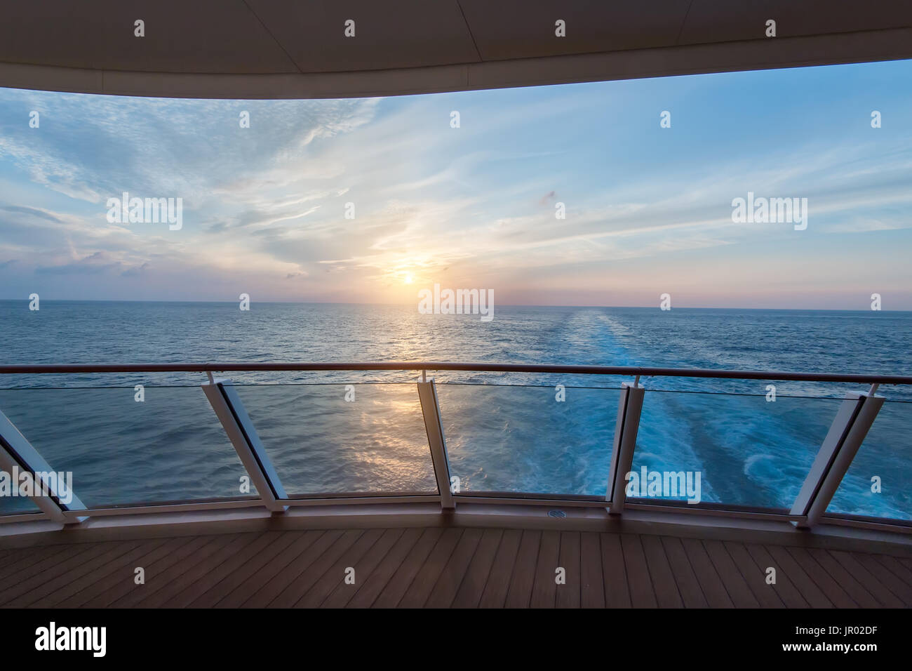 Sea view from cruise ship sailing Stock Photo - Alamy