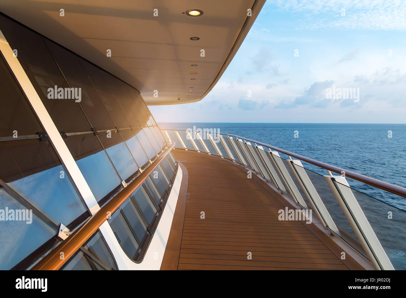 Sea view from cruise ship sailing Stock Photo - Alamy