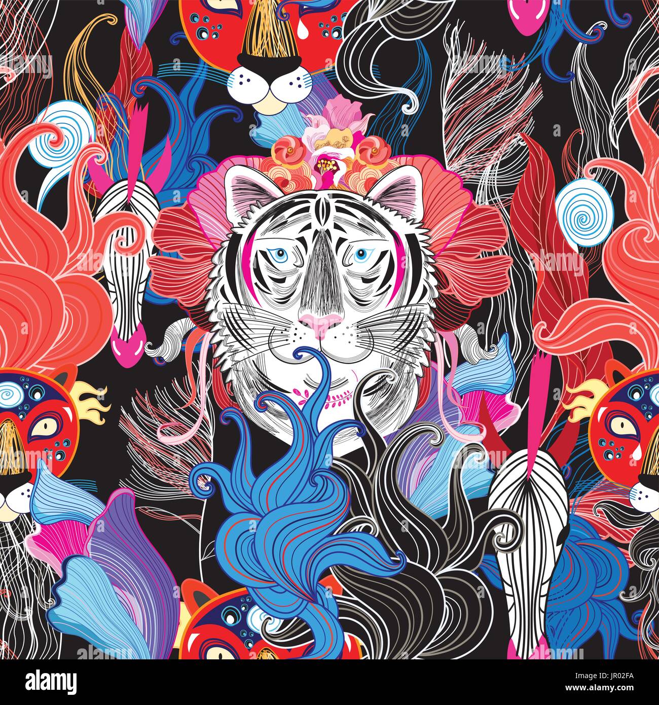 Seamless eyes patterns hi-res stock photography and images - Alamy