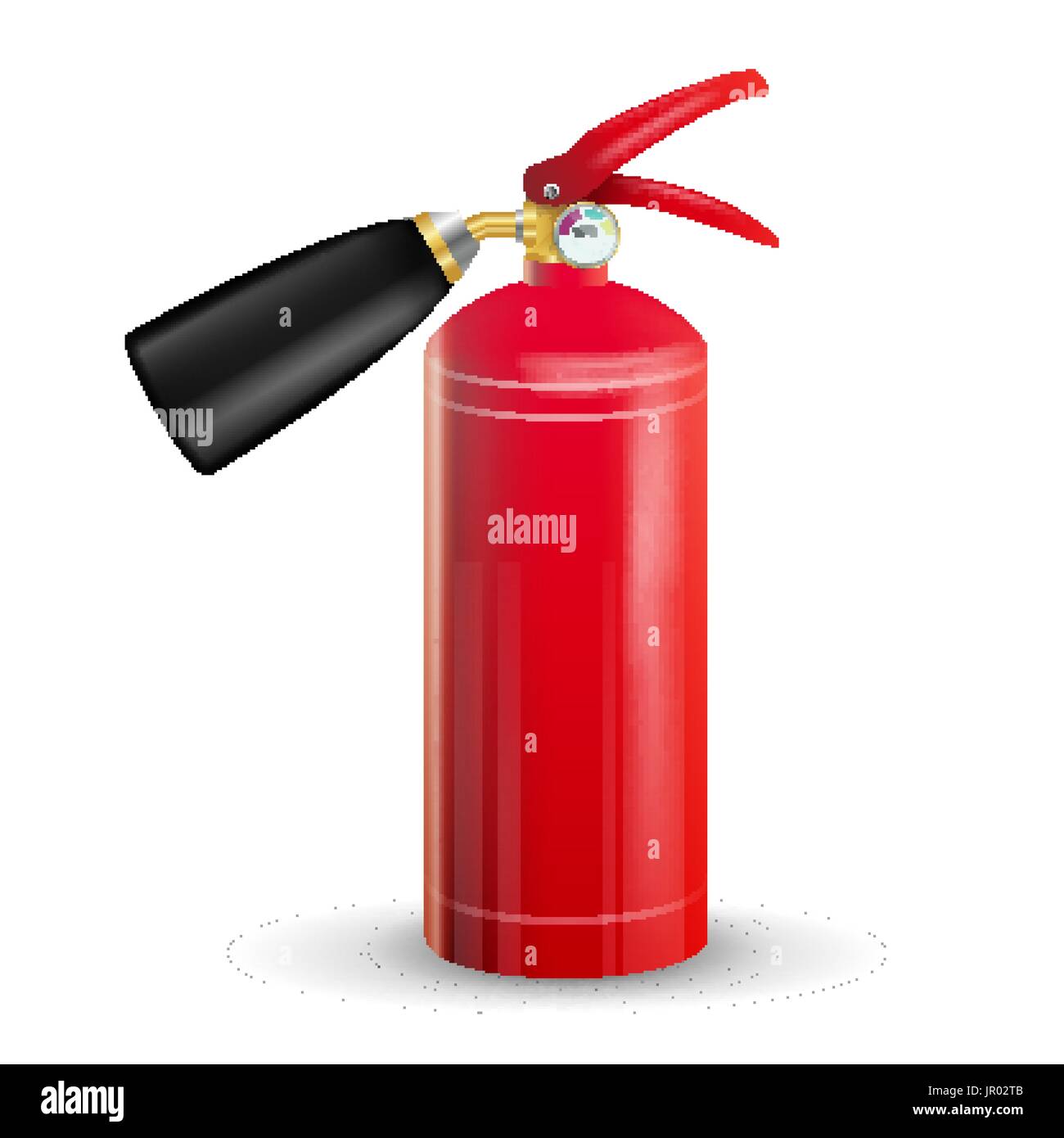 Fire Extinguisher Vector. Sign 3D Realistic Red Fire Extinguisher ...