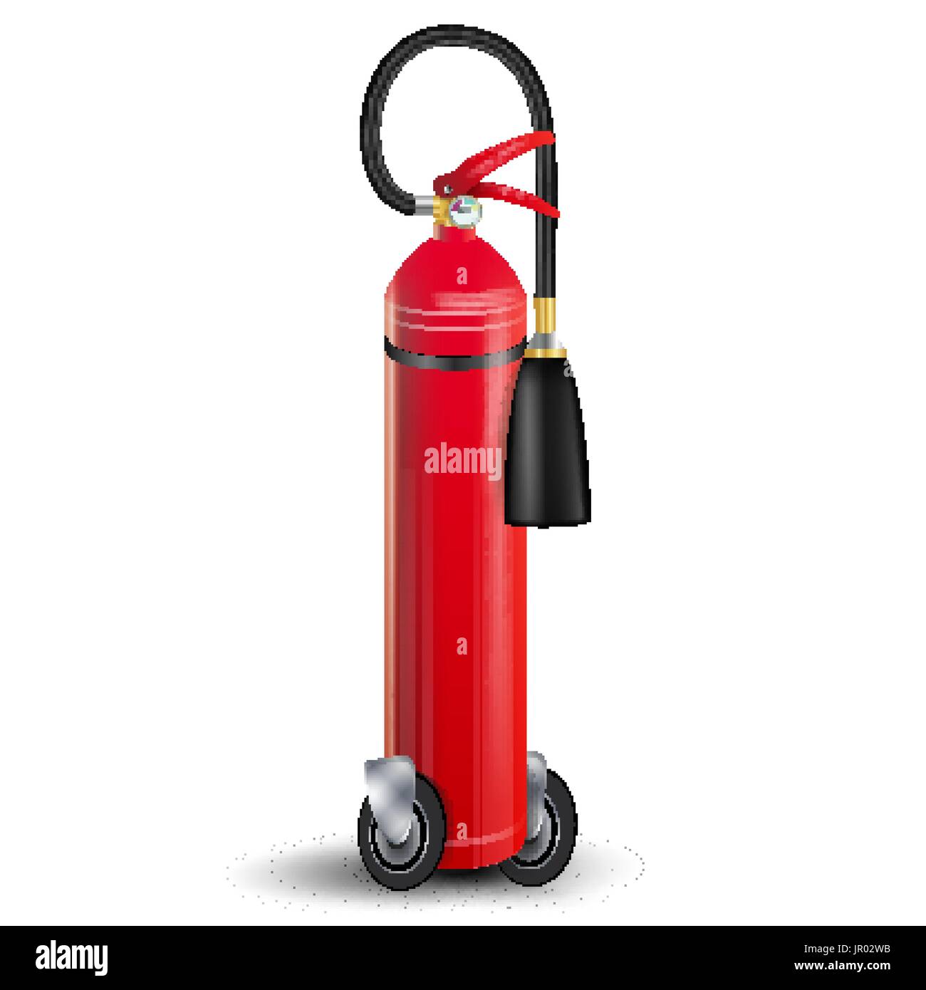 Fire Extinguisher Vector. Sign 3D Realistic Red Fire Extinguisher ...