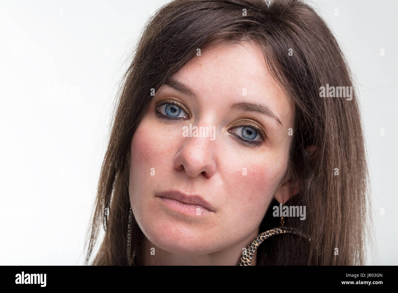 Woman intense stare real hi-res stock photography and images - Alamy
