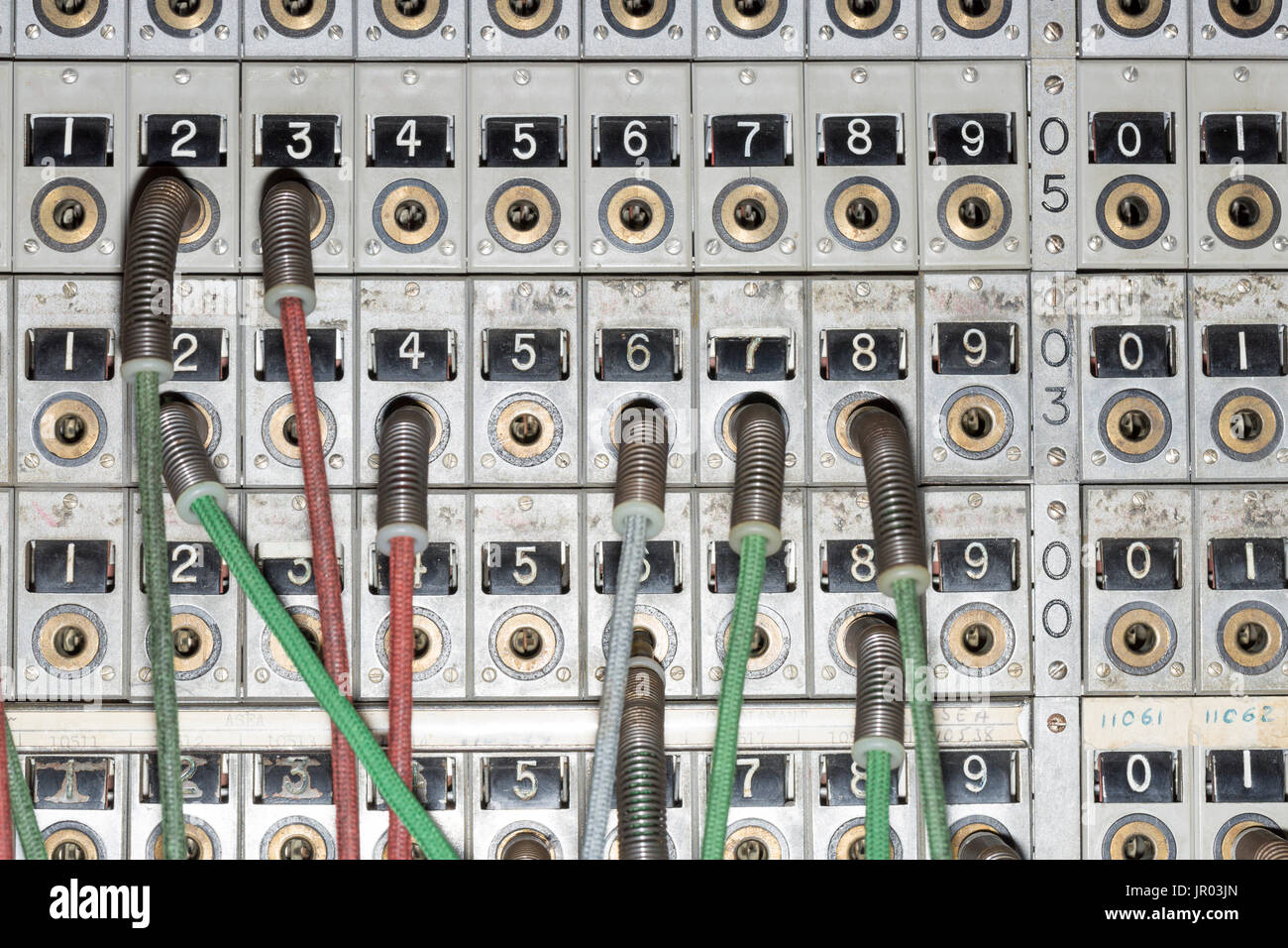 Old Telephone Switchboard close up Stock Photo - Alamy