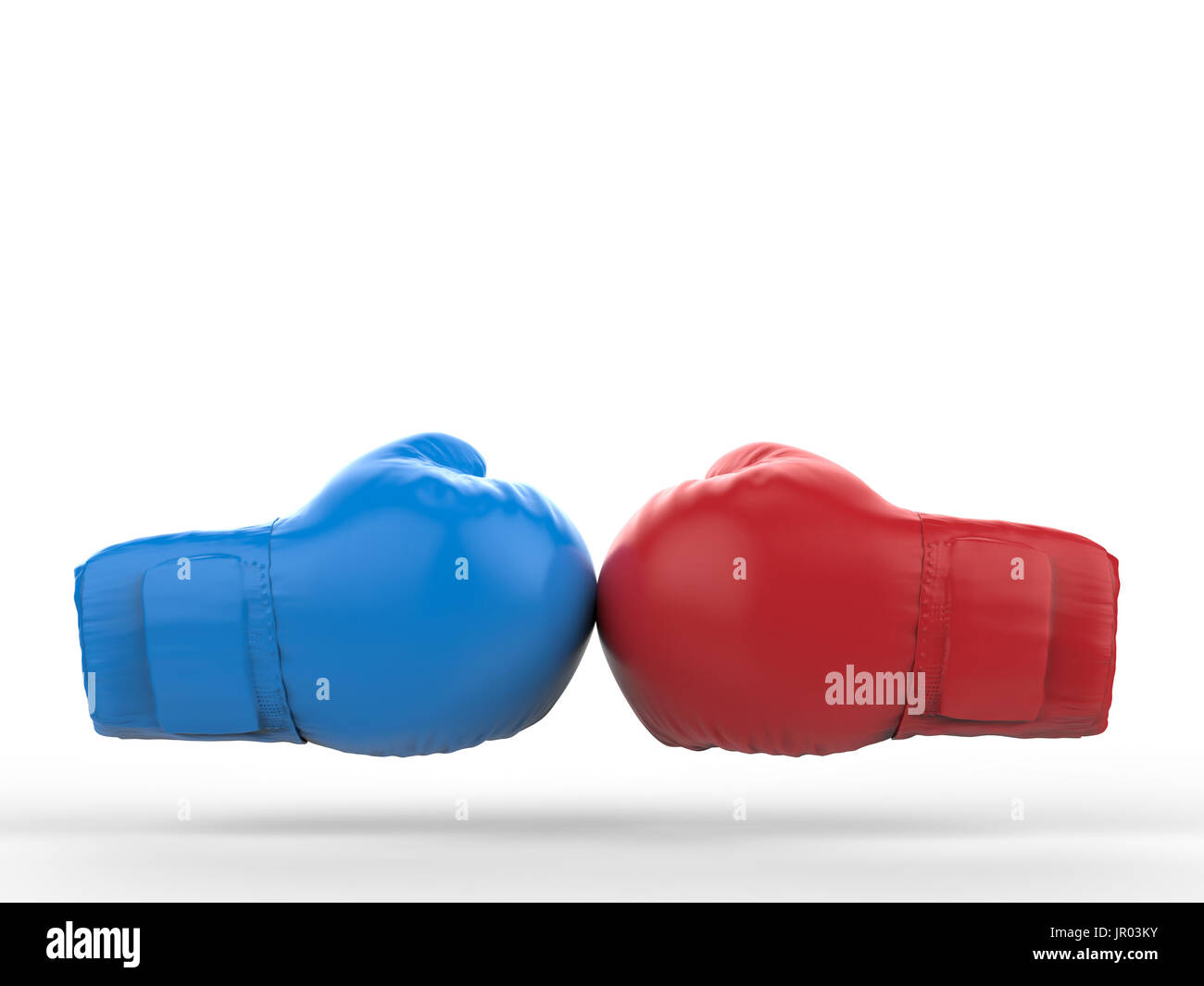 battle concept with blue and red boxing gloves Stock Photo - Alamy