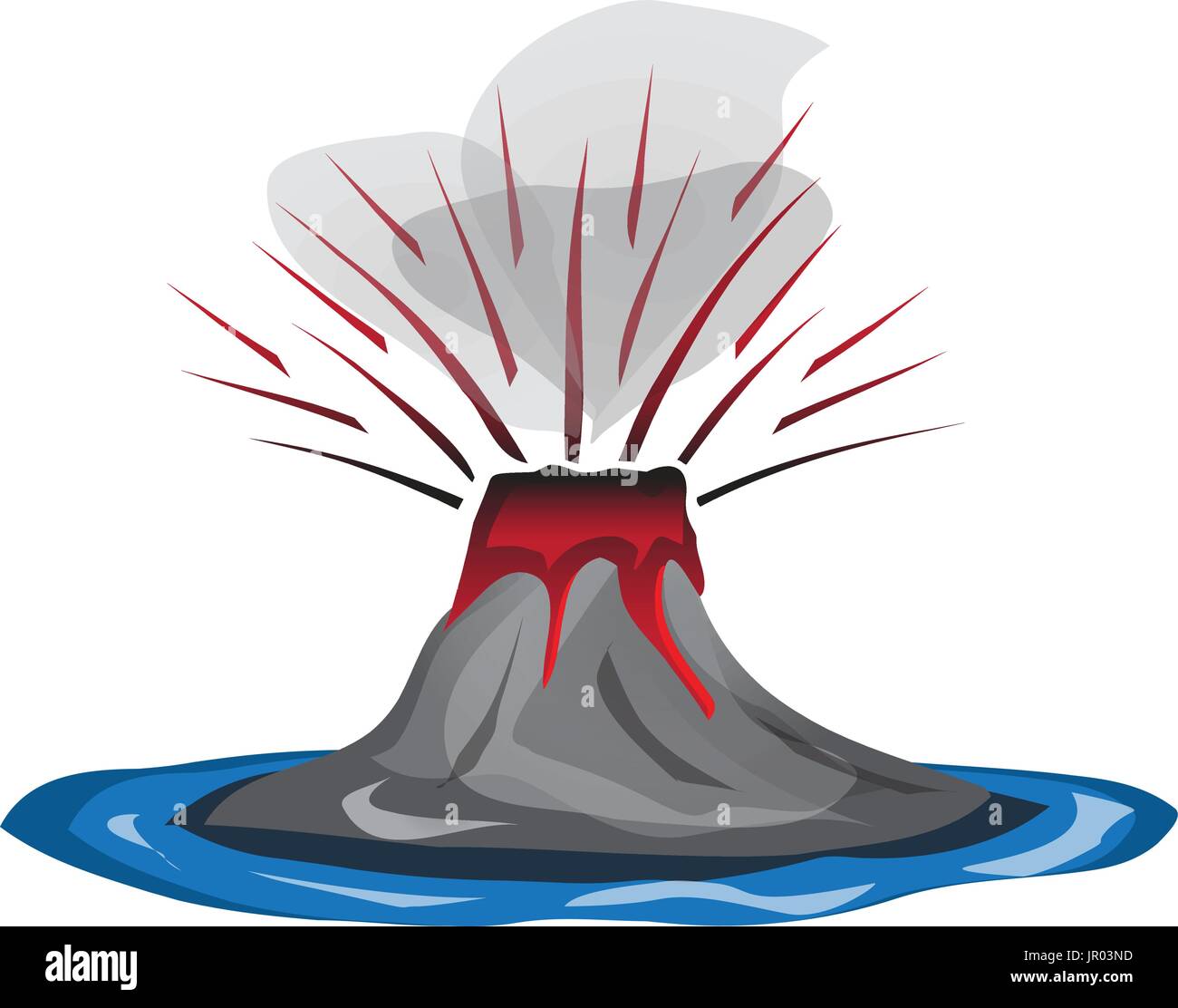 Rocks white background Stock Vector Images - Alamy