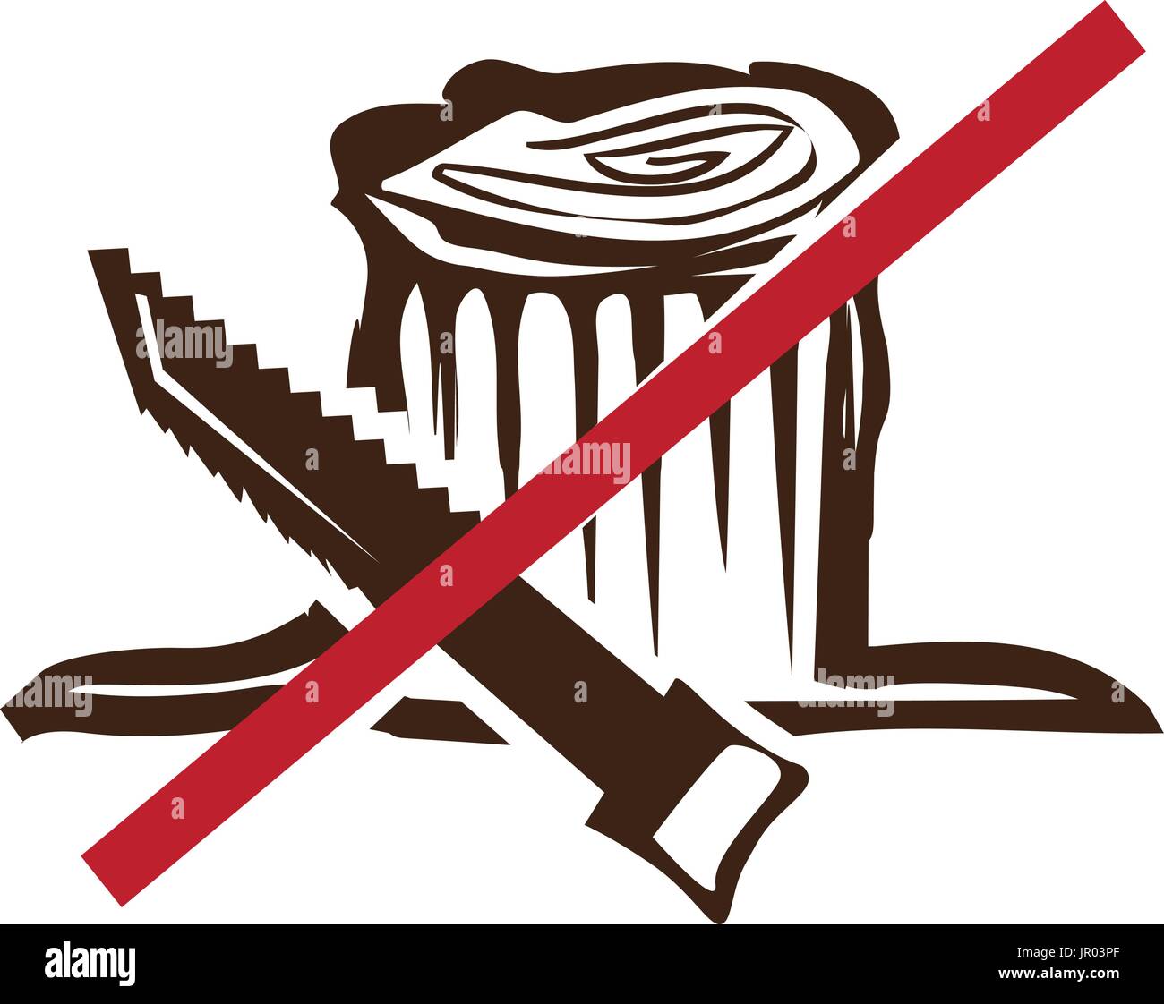 Do not enter sign with trees Cut Out Stock Images & Pictures - Alamy