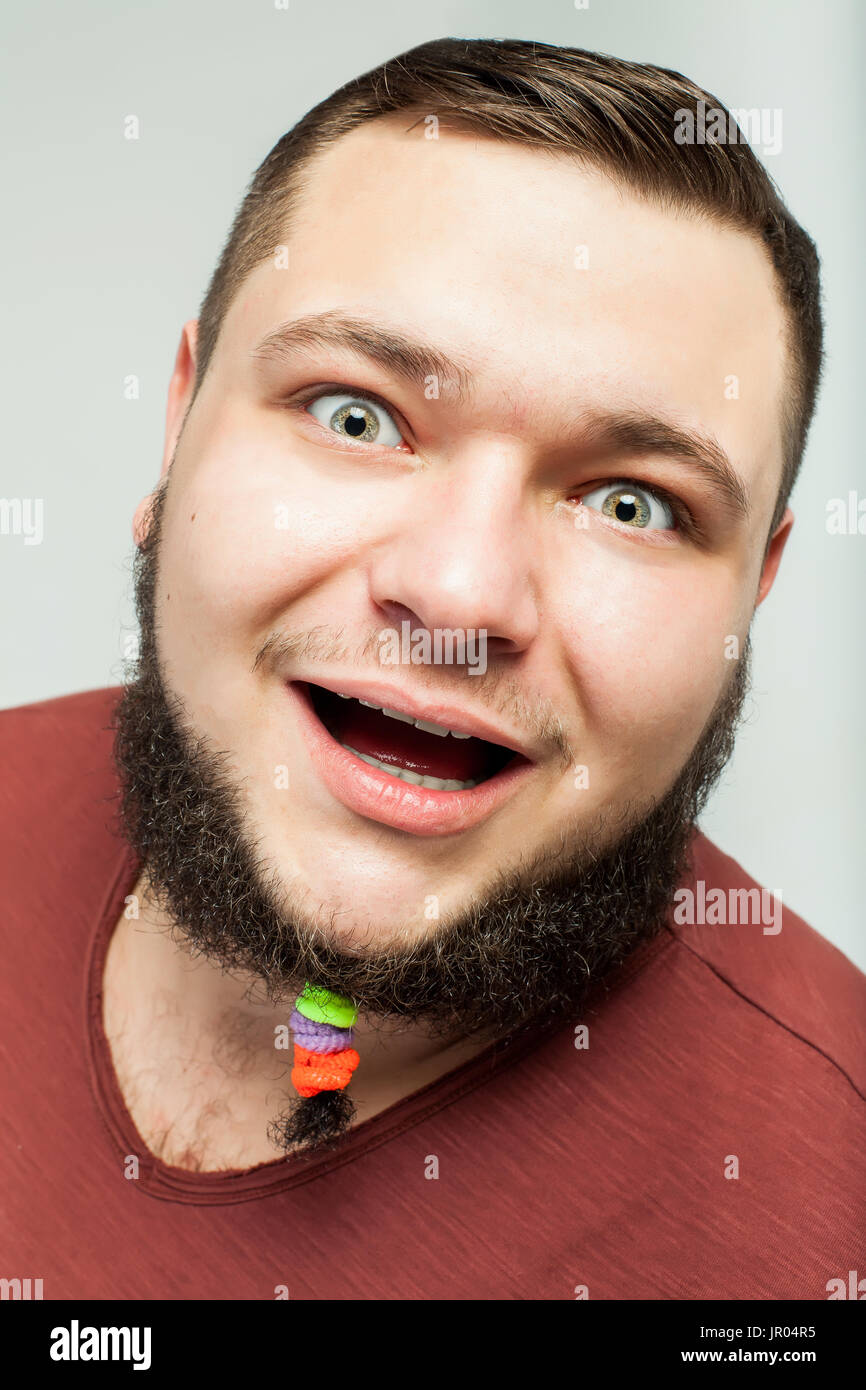 Silhouette man beard hairstyle hi-res stock photography and images - Alamy