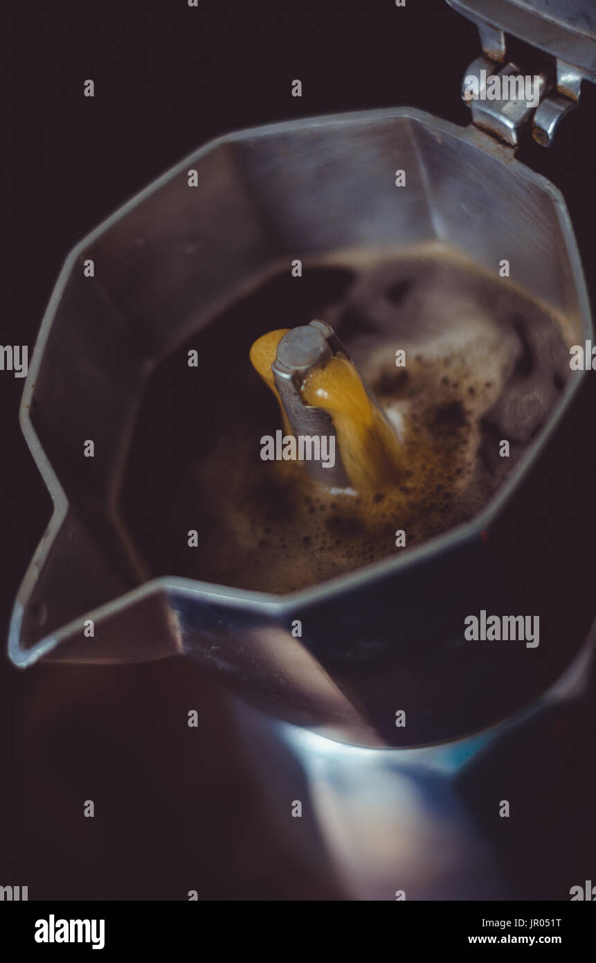 Home Coffee Maker Stock Photo - Alamy