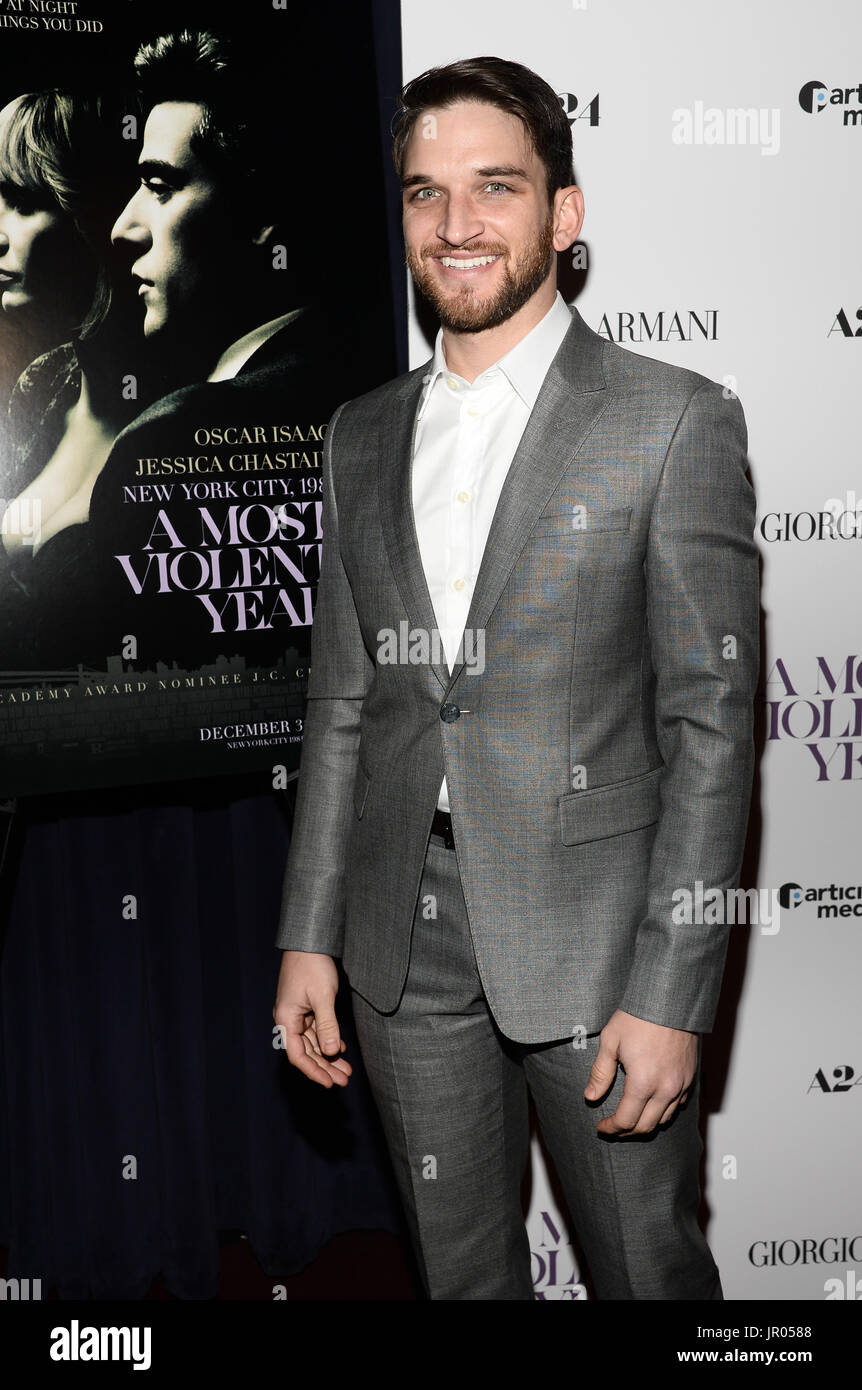 NEW YORK, NY -DECEMBER 07: Actor Evan Jonigkeit pictured at the New York Premiere Of A24's 'A ...