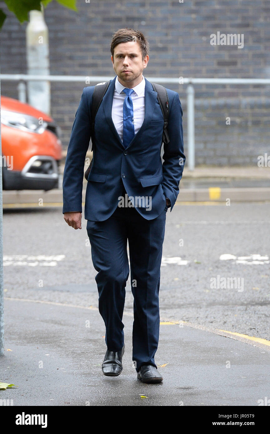 Mark Lloyd, 33, arrives at Merthyr Tydfil Magistrates' Court, where was ...