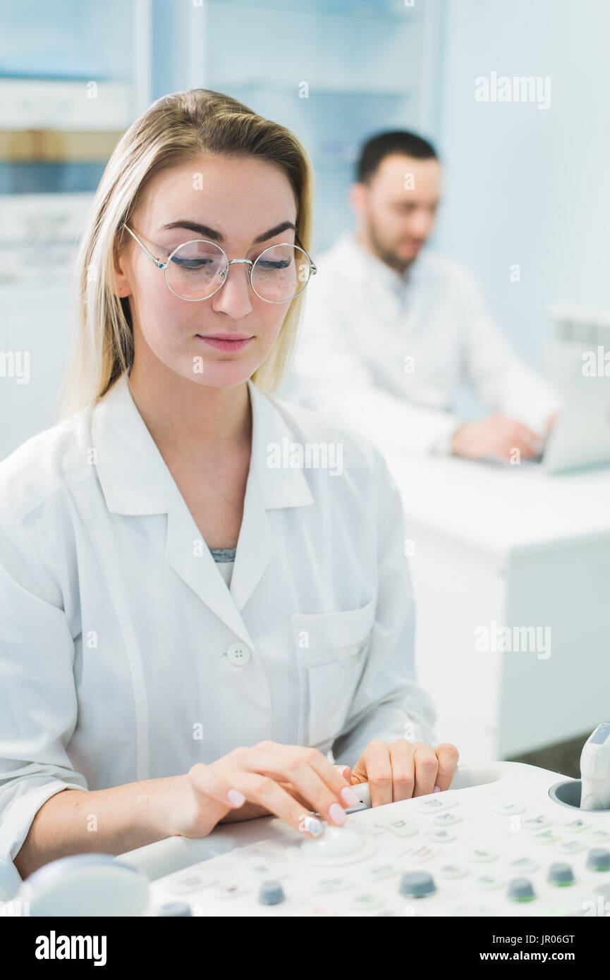 Scientist analysing data computer hi-res stock photography and images - Alamy