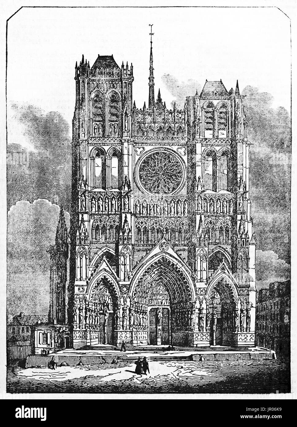 Medieval french cathedral painting Black and White Stock Photos ...