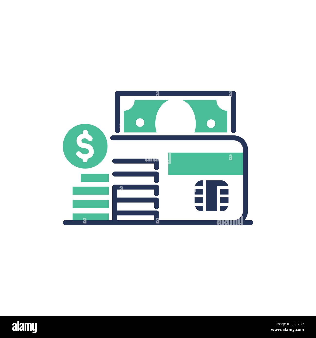 Debit Card - modern vector line design icon Stock Vector Image & Art ...