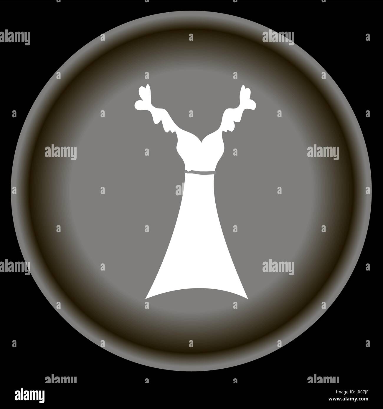 Female model in white dress Stock Vector Images - Alamy