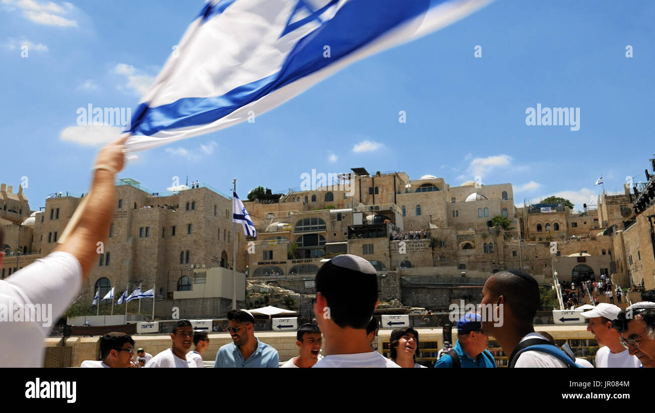 Jerusalem israel flag hi-res stock photography and images - Alamy