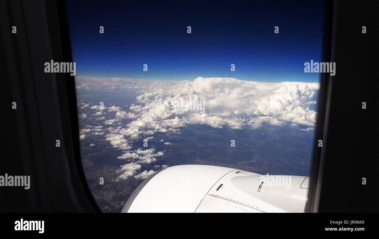 Panoramic sky plane hi-res stock photography and images - Alamy