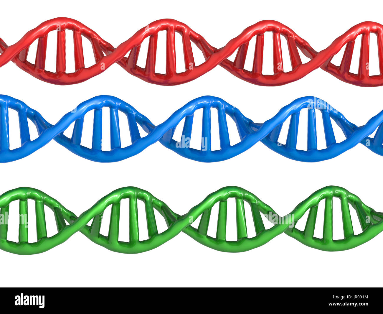 3d rendering dna structure or dna helix on white background Stock Photo ...