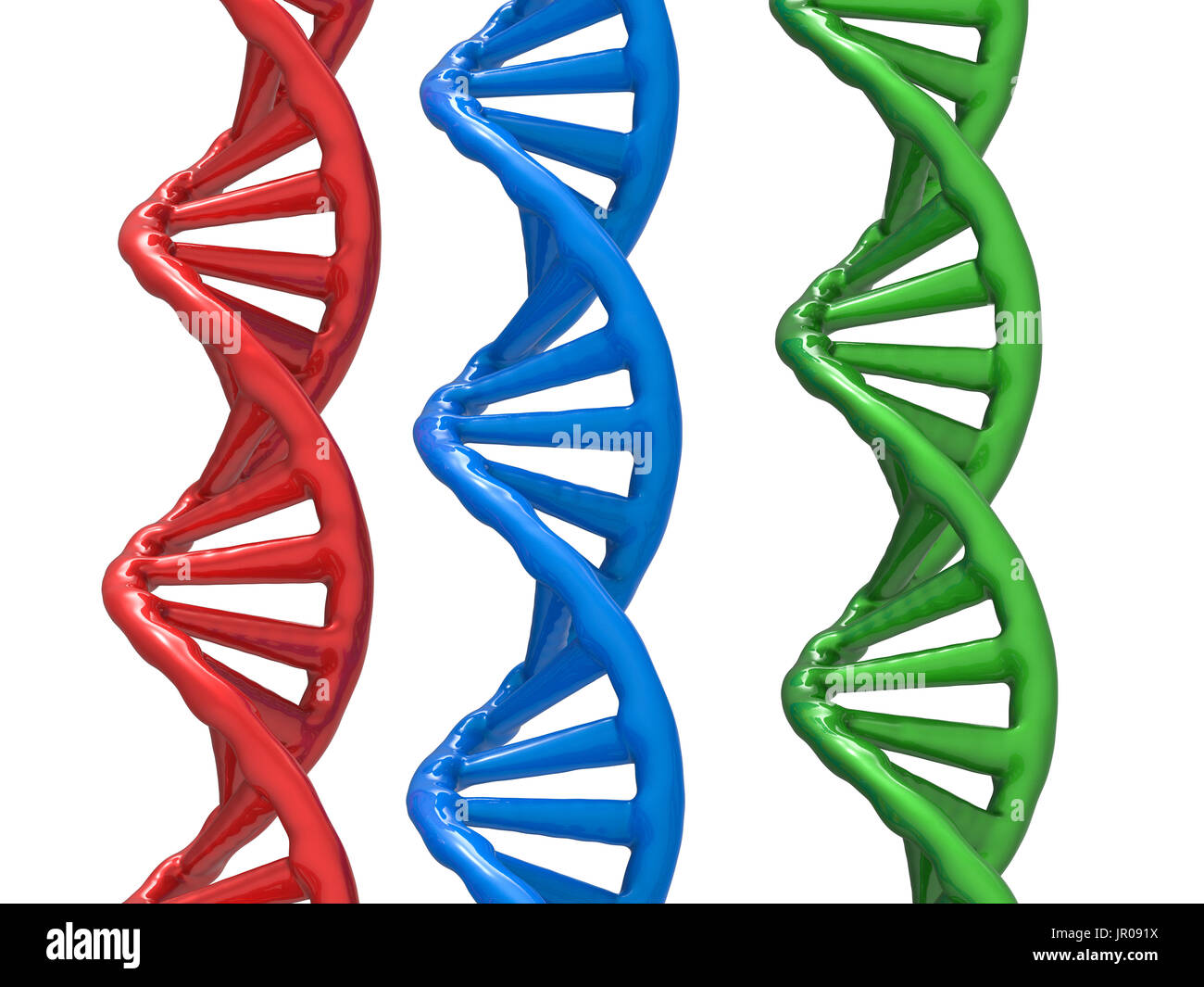 3d rendering dna structure or dna helix on white background Stock Photo ...