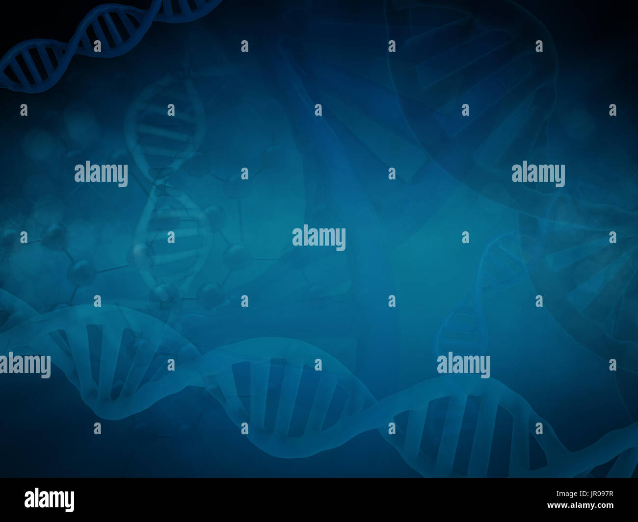 science abstract background with dna and molecule structure Stock Photo ...