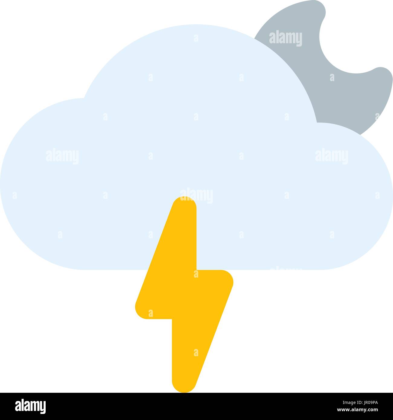Night time lightning Stock Vector Images - Alamy