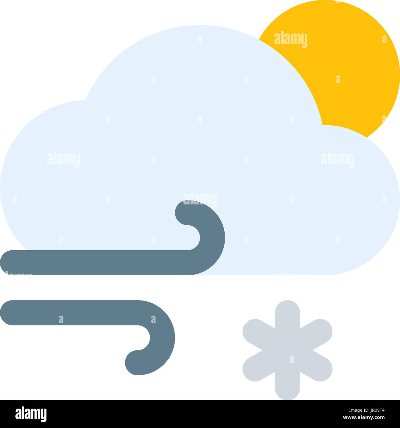Windy stormy winter day Stock Vector Images - Alamy