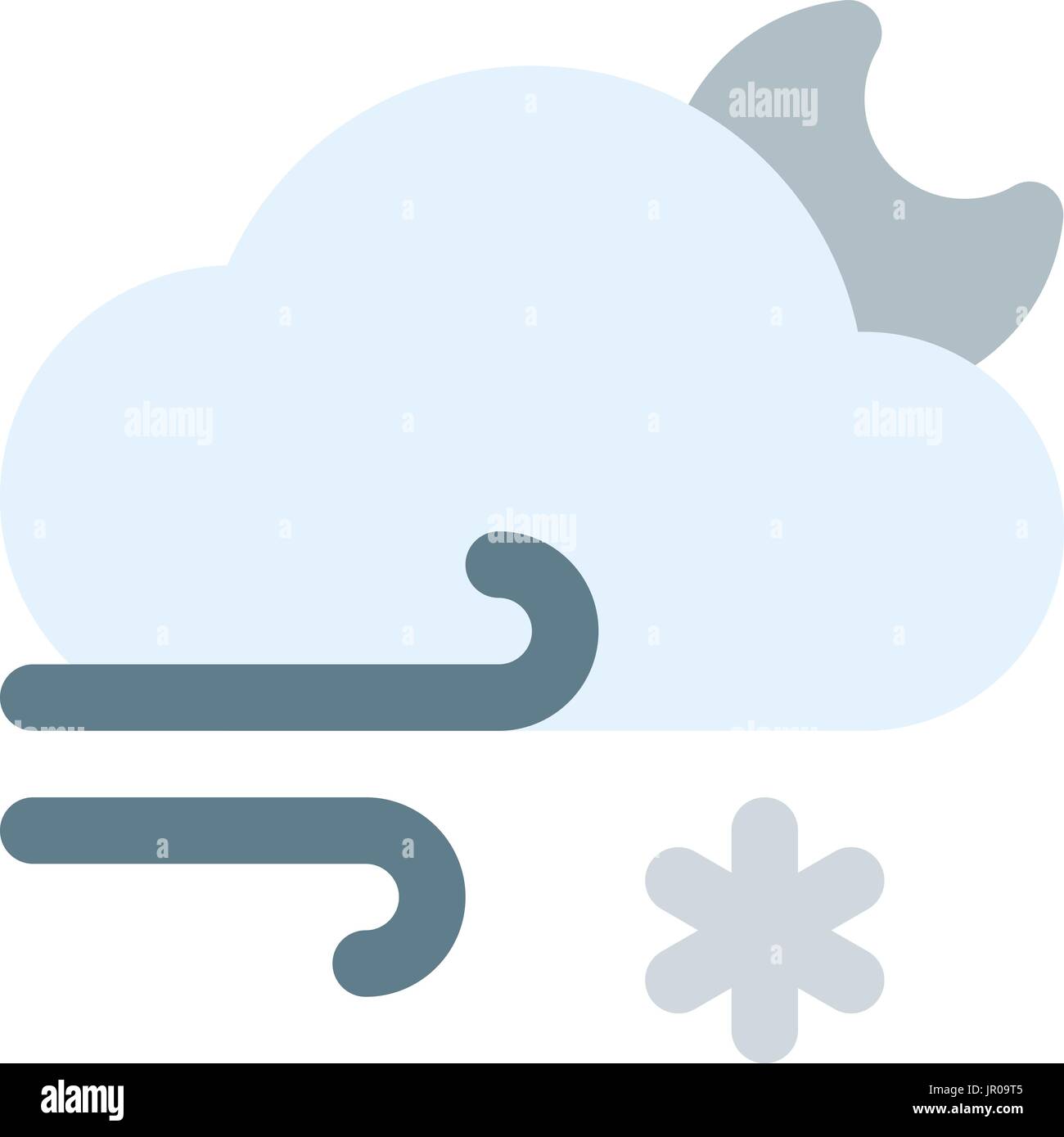 Windy stormy weather snow Stock Vector Images - Alamy