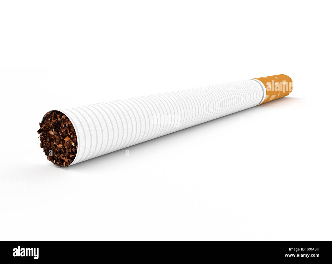 cigarette with shadow isolated on white background Stock Photo - Alamy