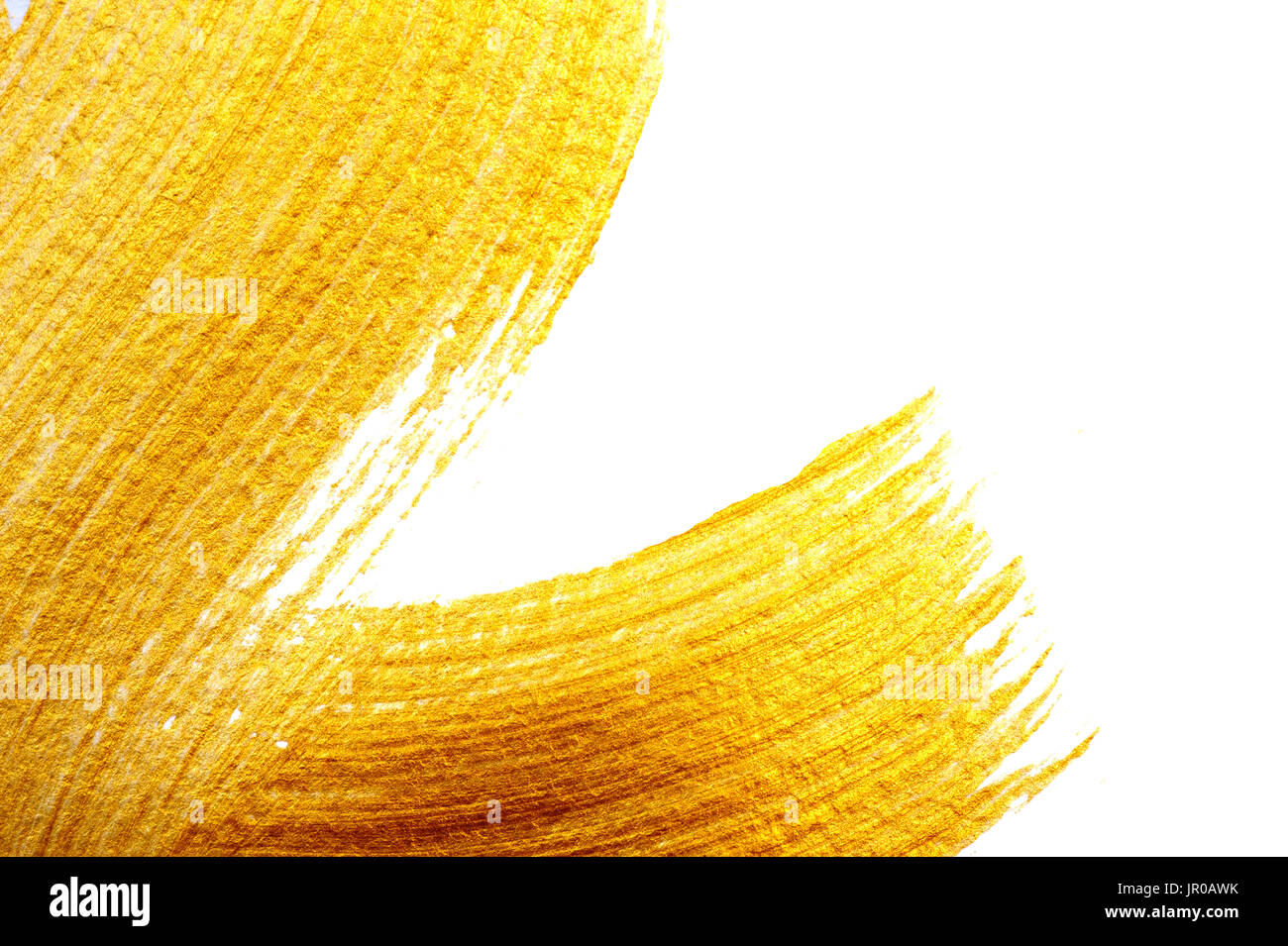 Abstract golden smears on white background with place for text Stock ...