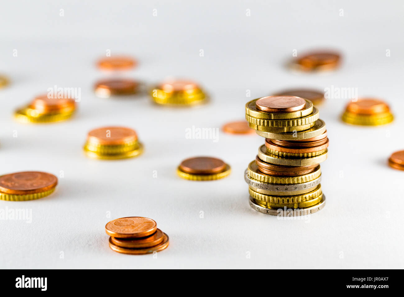 Tower of money hi-res stock photography and images - Alamy