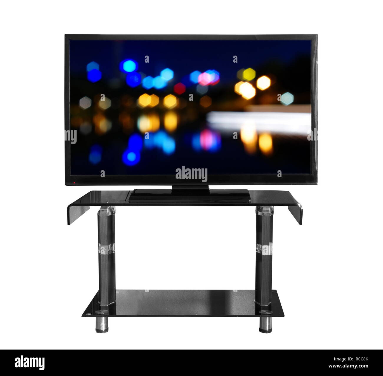 Tv on the stand with picture Stock Photo - Alamy