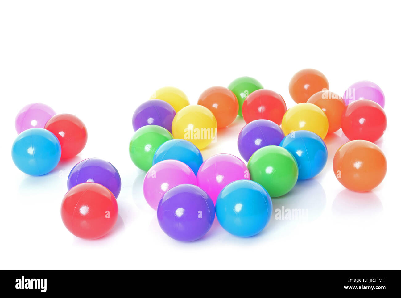 colorful balls in front of white background Stock Photo - Alamy