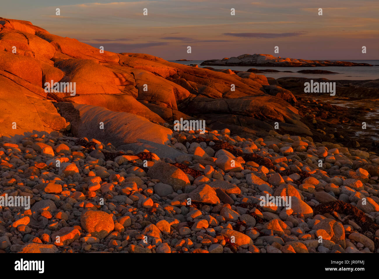 Along The Coastal High Head Trail At Sunset; Prospect, Nova Scotia ...