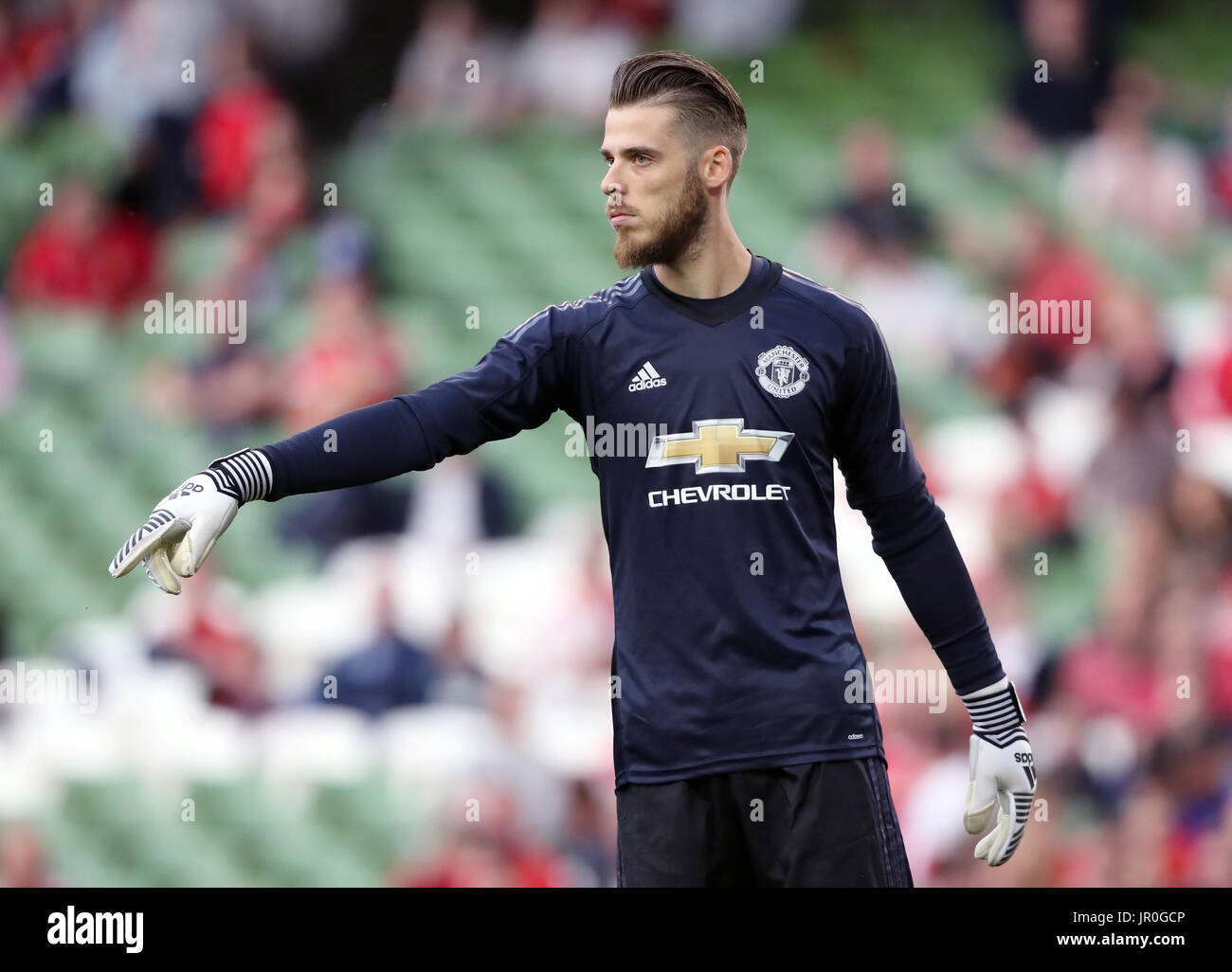 Manchester United goalkeeper David de Gea during the pre-season ...