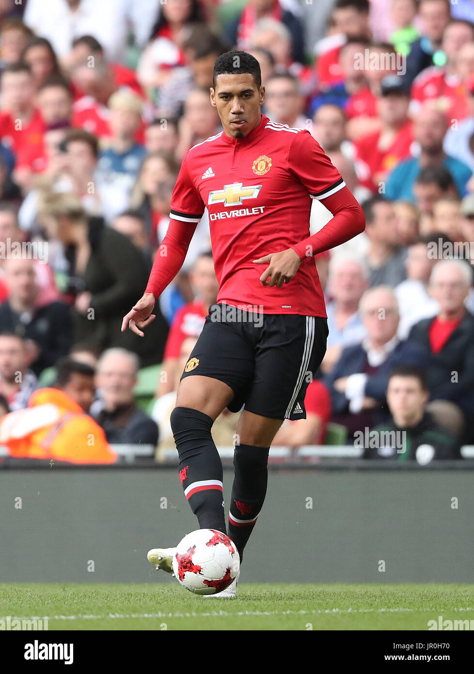 Manchester United's Chris Smalling during the pre-season friendly match ...